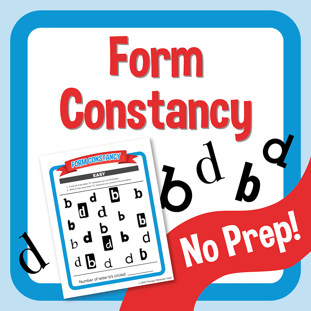 Form Constancy Activities: NO PREP | TMV