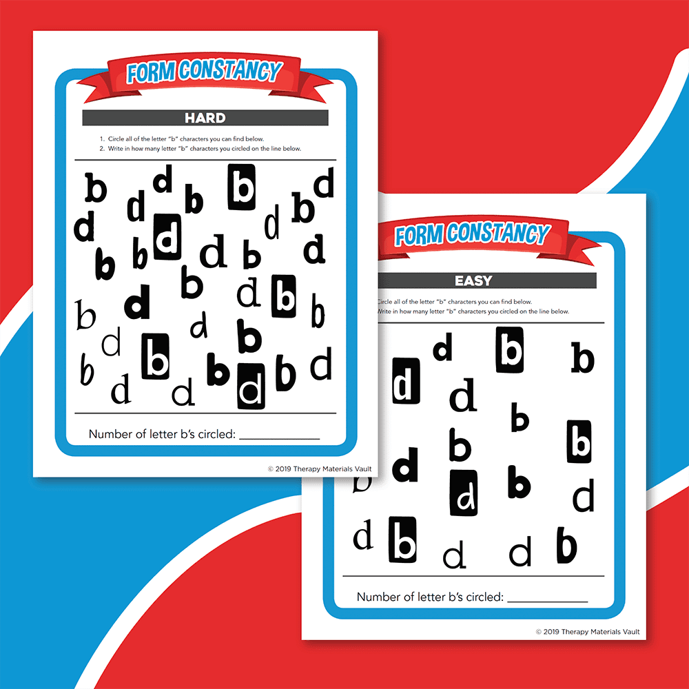 Form Constancy Activities: NO PREP | TMV