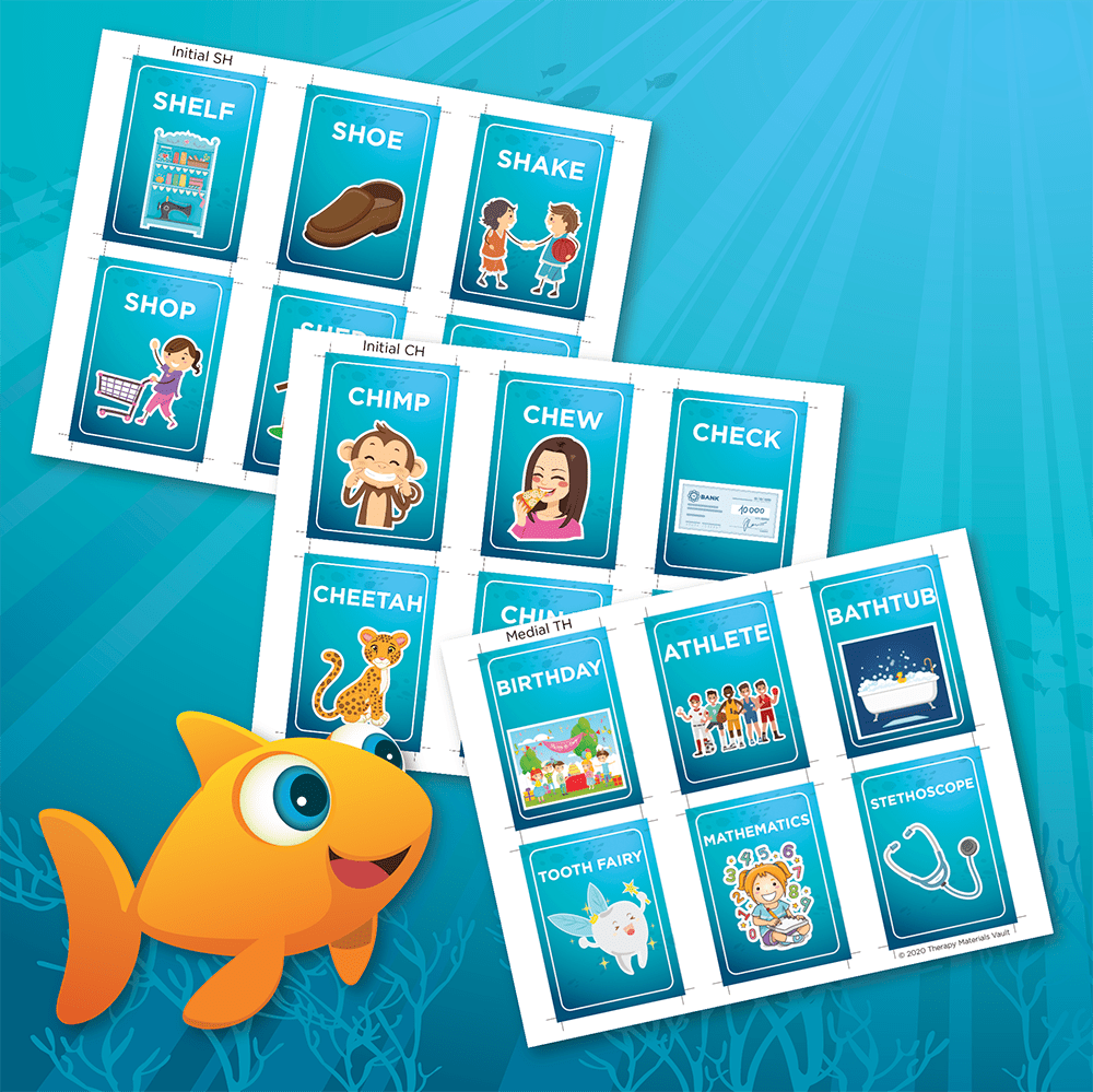 Go Fish: Target SH, CH, Voiced TH, and Voiceless TH Across all Word ...