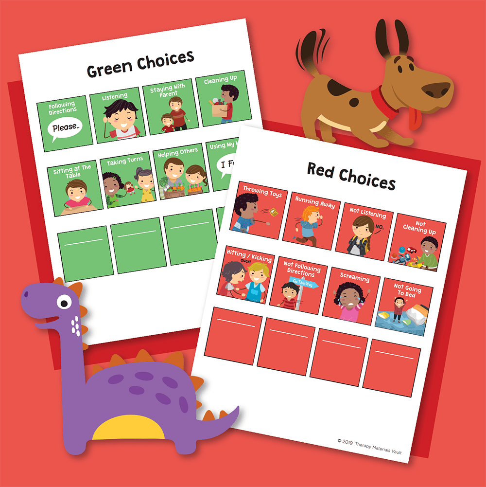 Green and Red Choice Boards: Easy Prep! | TMV