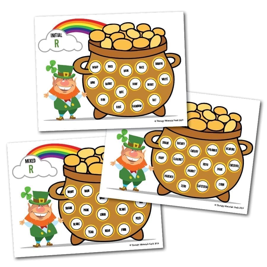 St. Patrick's Day Articulation: Practice Late 8 Sounds Across All Word ...