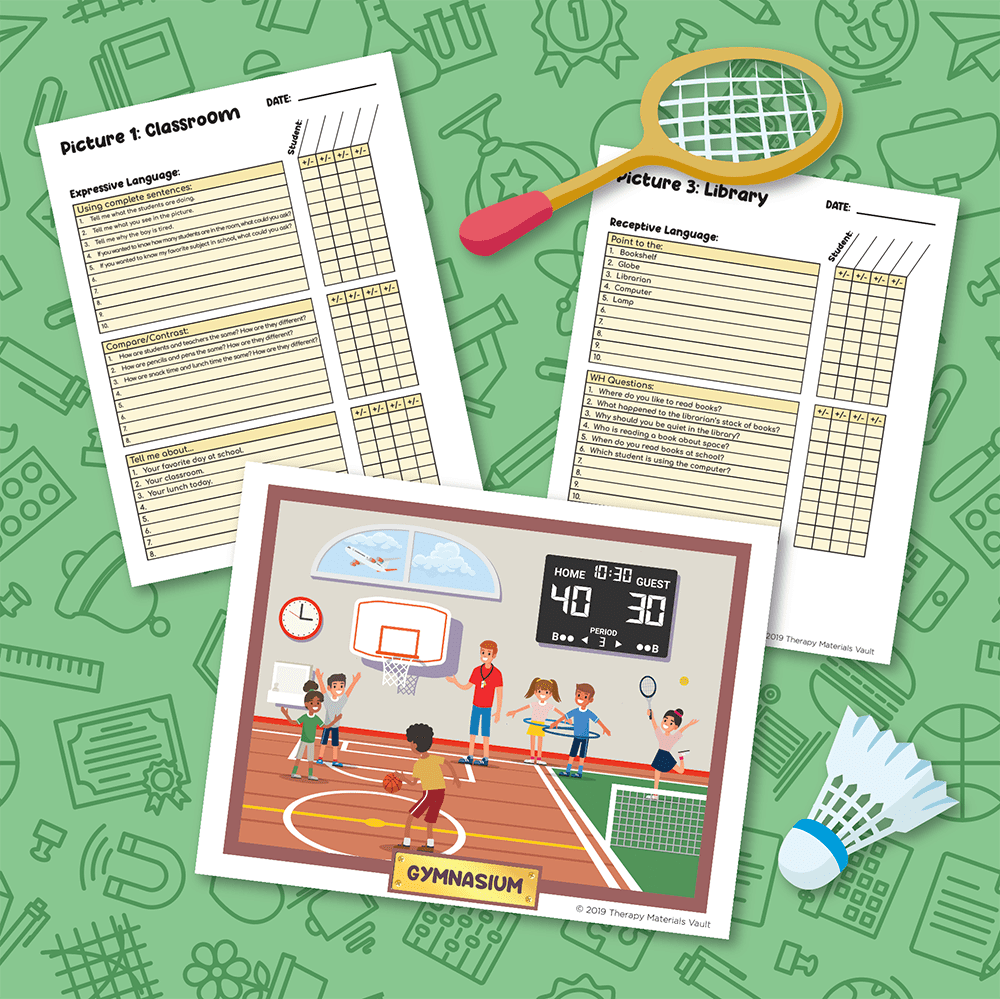 Back-to-School Picture Scenes: 7 Scenes Included | TMV