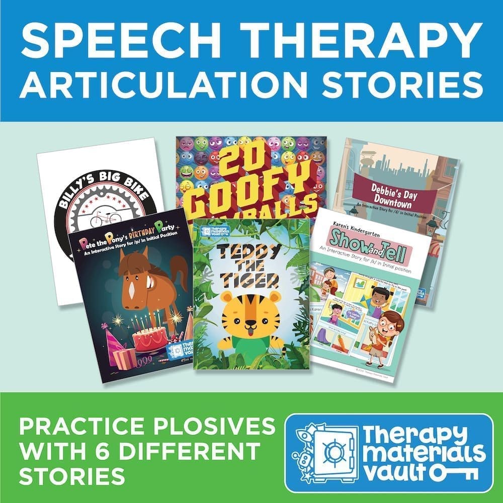 Articulation Story Collection - Practice Plosives with Six Stories! | TMV