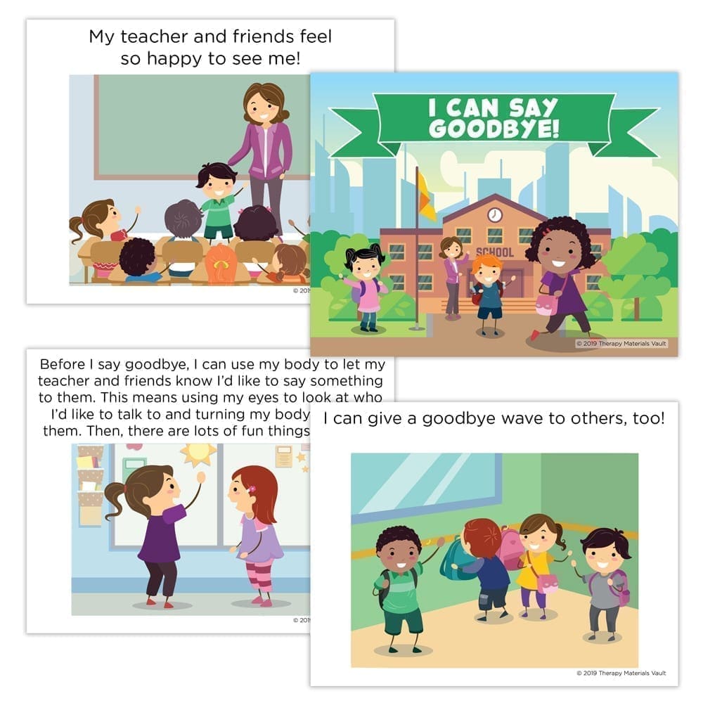 Social Story Starter Kit: I Can Greet Others & I Can Say Goodbye! | TMV