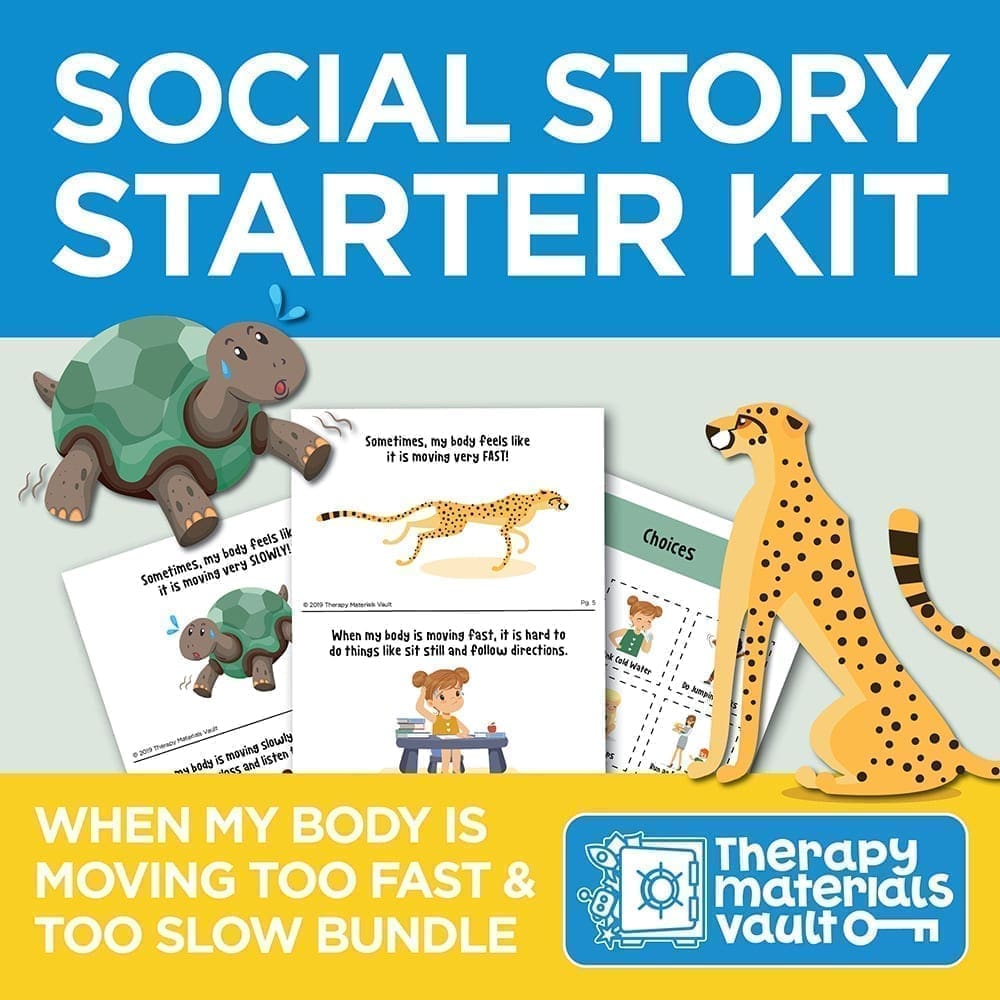 Social Story Starter Kit: When My Body Is Moving Too Fast & Too Slow | TMV