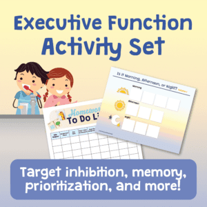Executive Function Activity Set: Sequencing & Time Management | TMV
