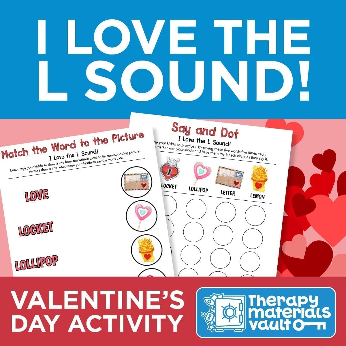 I Love the L Sound! Valentine's Day Activities | TMV