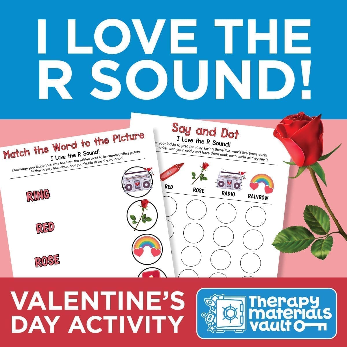 I Love the R Sound! Valentine's Day Activities | TMV