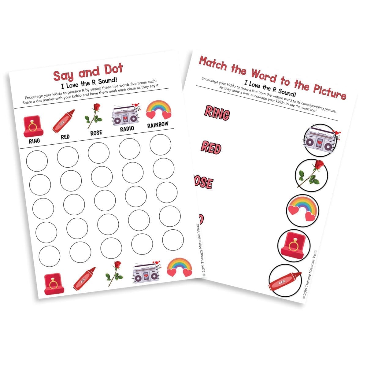 I Love the R Sound! Valentine's Day Activities | TMV