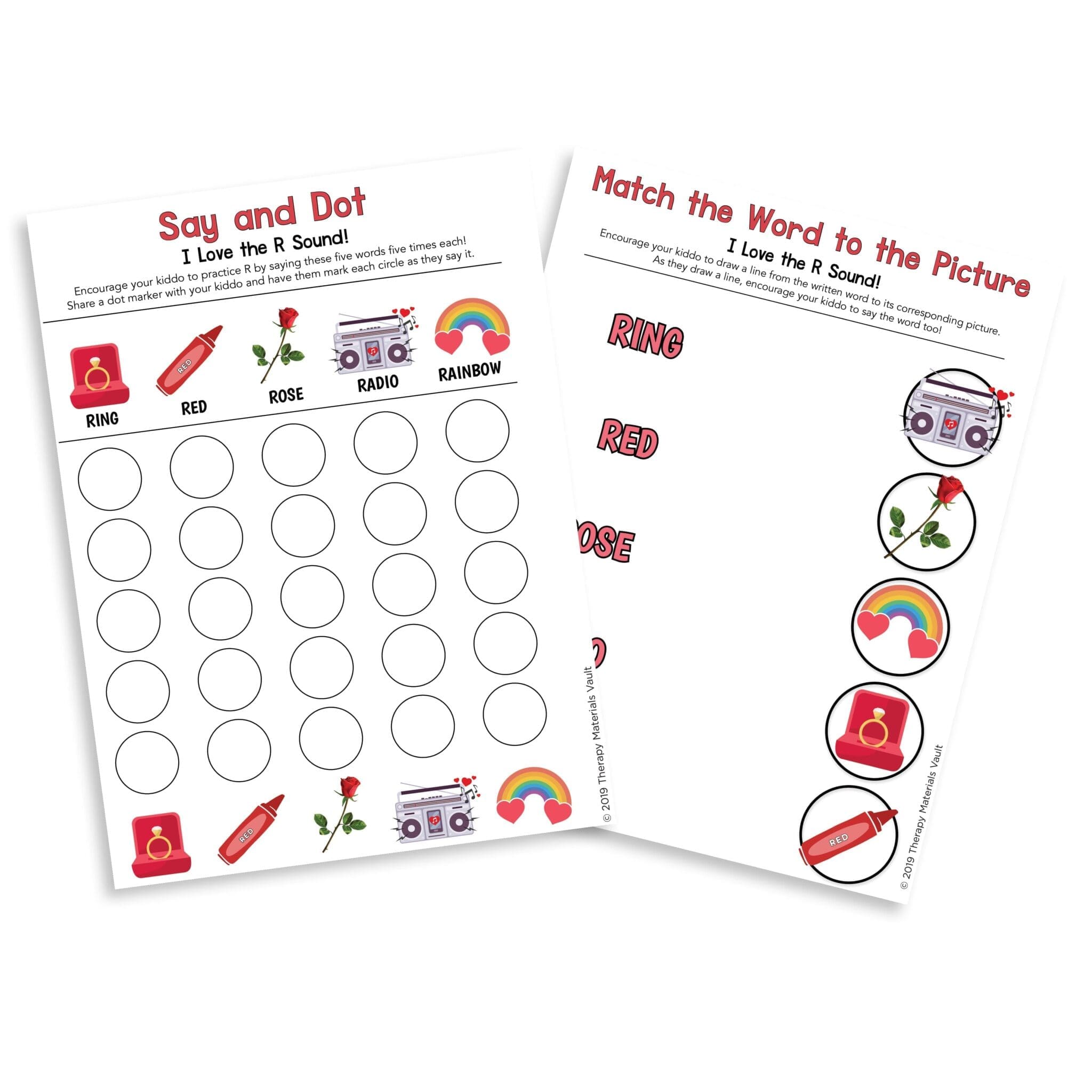 I Love the R Sound! Valentine's Day Activities | TMV