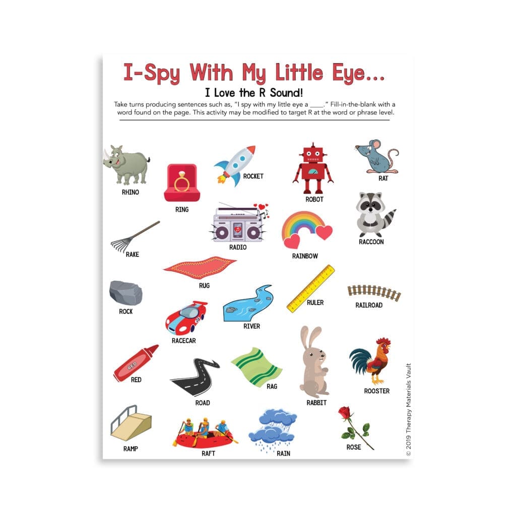 I Love the R Sound! Valentine's Day Activities | TMV