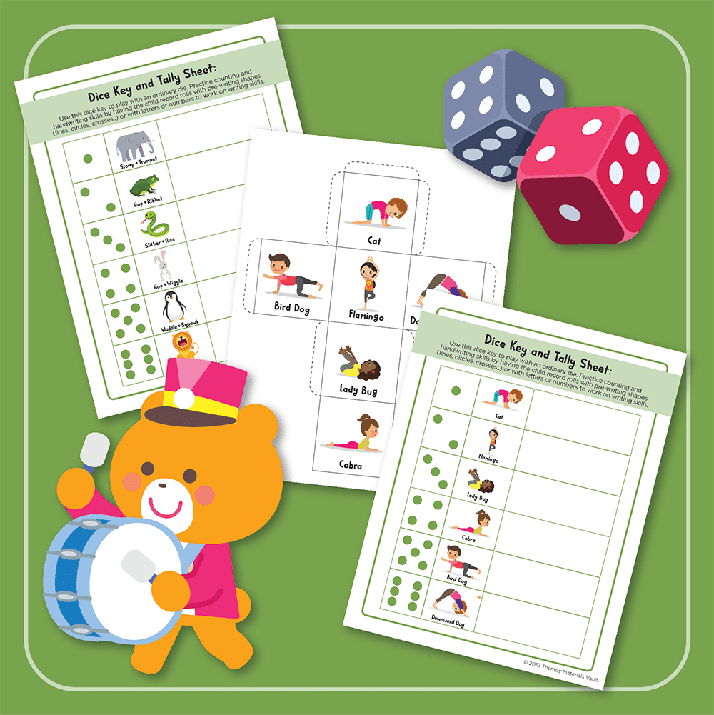 Gross Motor Dice: Animal Parade! | TMV