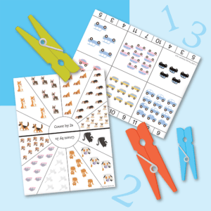 Clothespin Count & Match Activity Collection | TMV