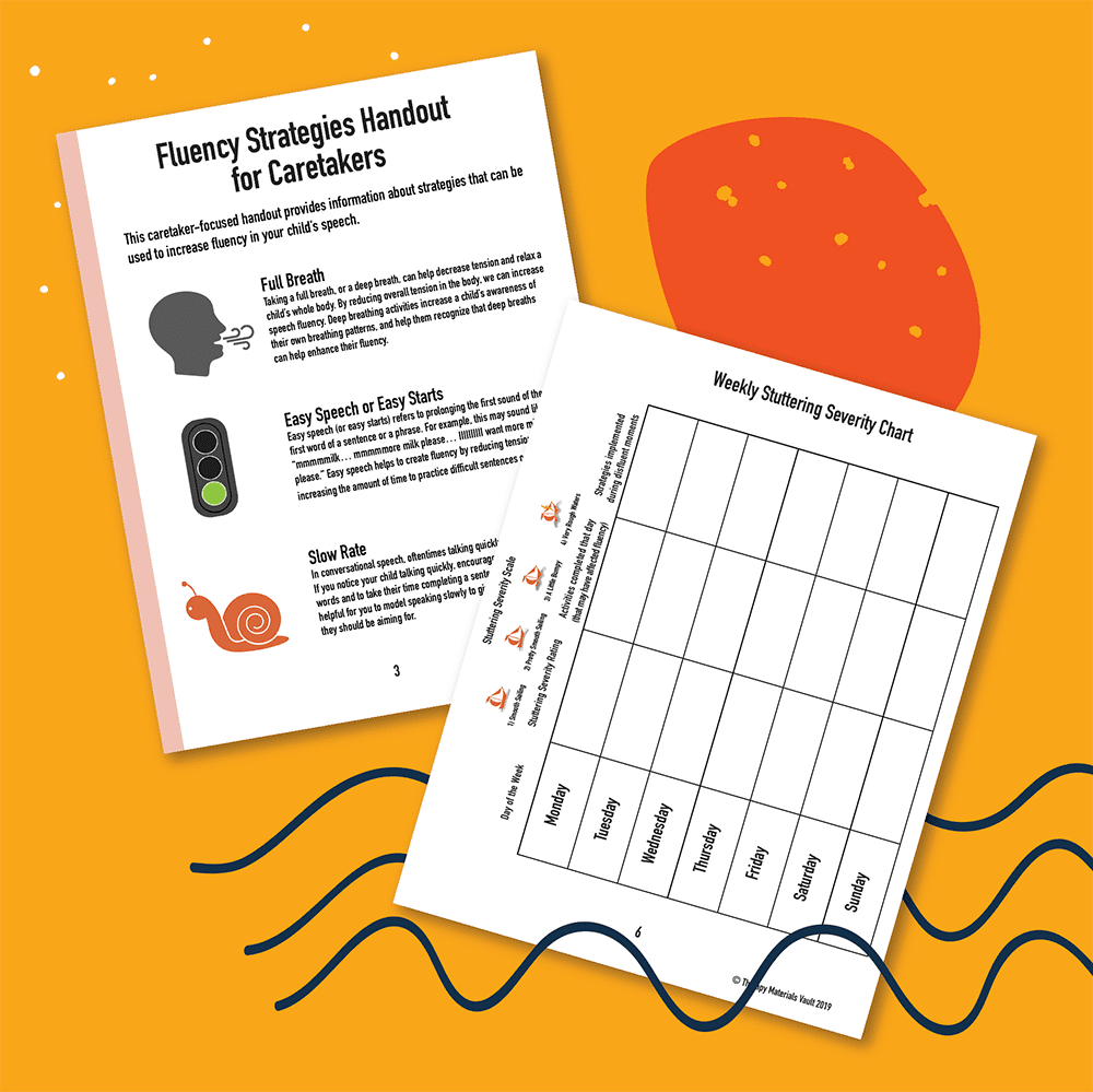 Fluency Strategies Bundle for Caretakers | TMV