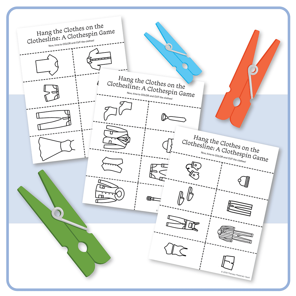 Hang the Clothes on the Clothesline: A Clothespin Game | TMV
