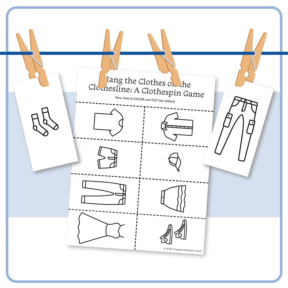 Hang the Clothes on the Clothesline: A Clothespin Game | TMV