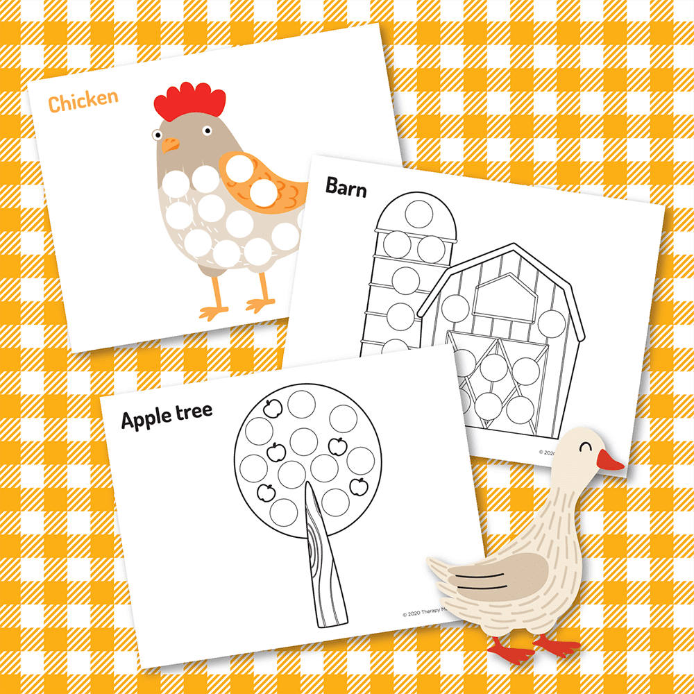 Dot Marker Worksheets: Barnyard Edition | TMV