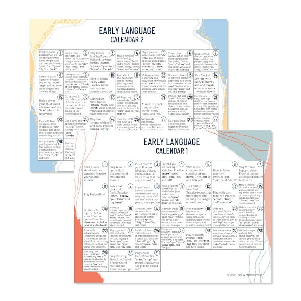 Early Language Calendars | TMV