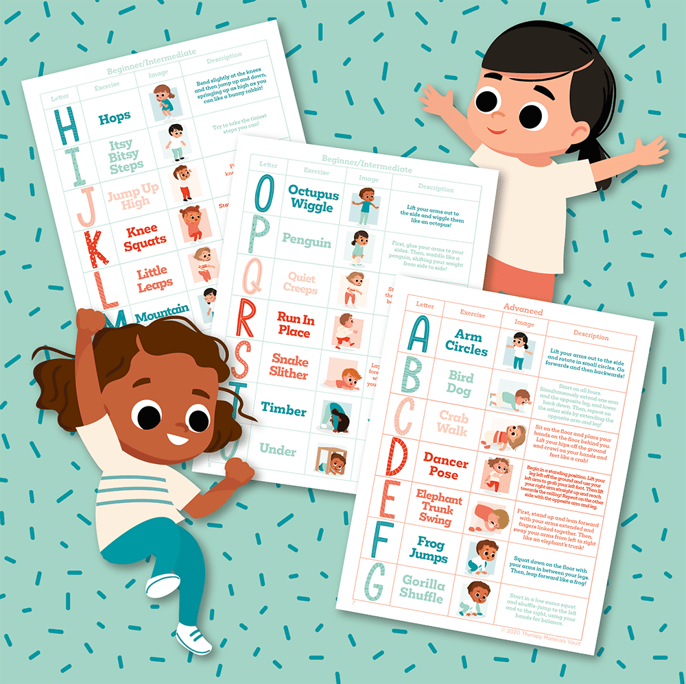 Alphabet Gross Motor Exercises | TMV