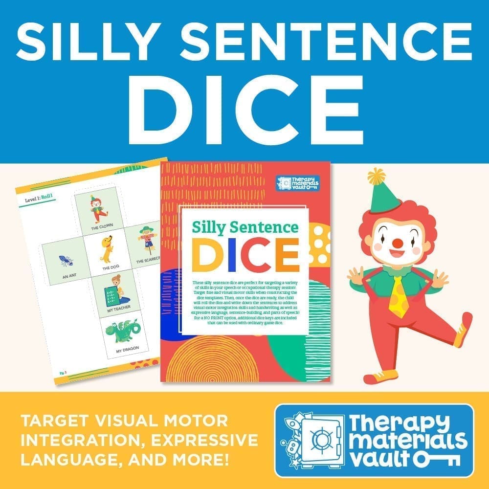 Silly Sentence Dice | TMV