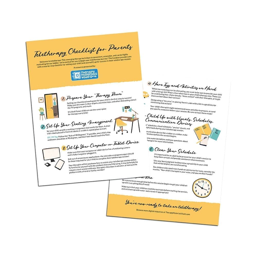 Teletherapy Checklist for Parents | TMV