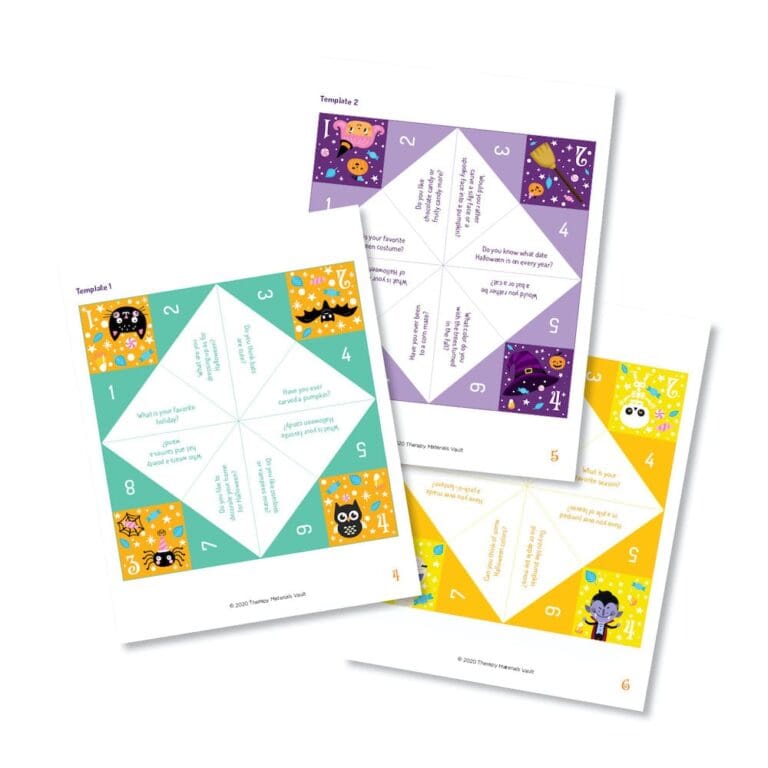 Conversation Starter Cootie Catchers: Halloween Theme! | TMV