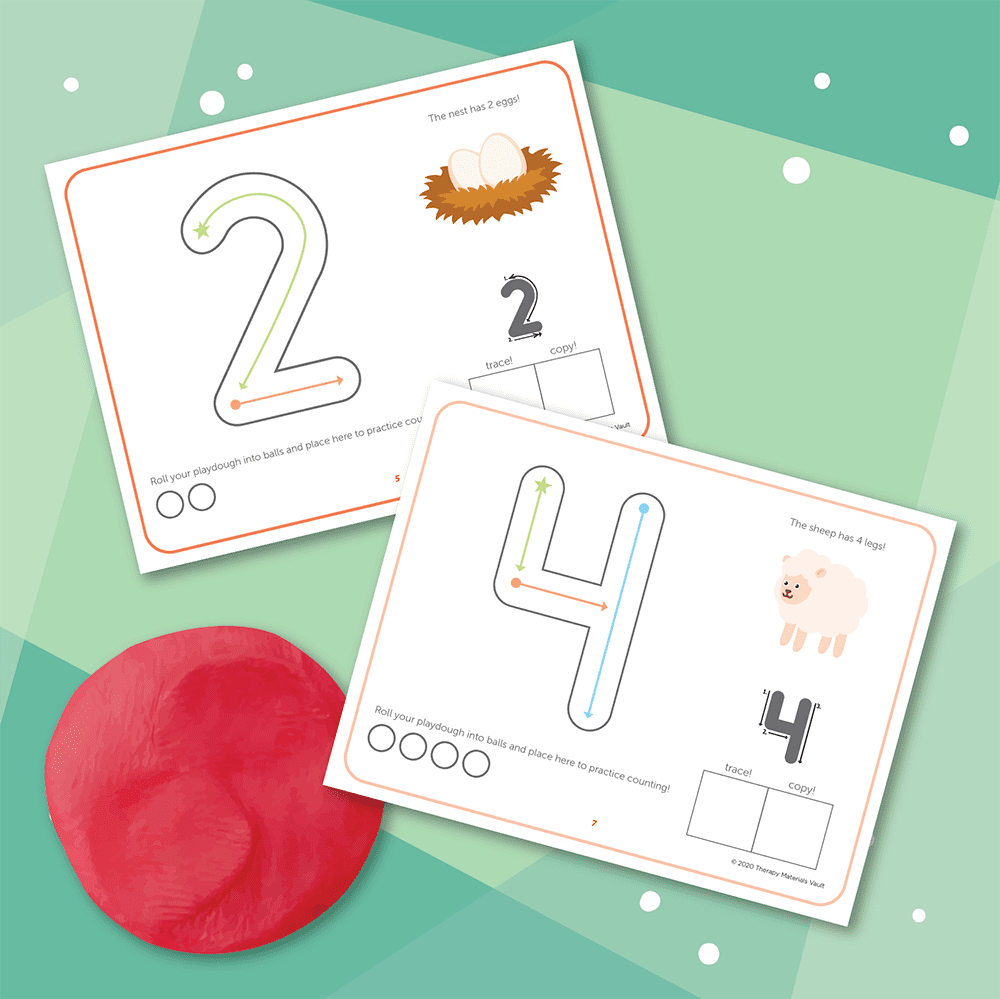 Playdough Mats: Numbers | TMV