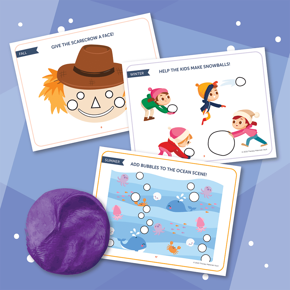 Playdough Mats: Seasonal Pictures | TMV