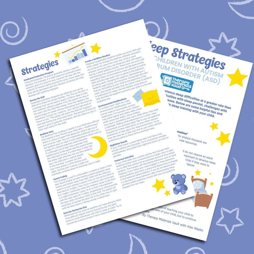 Sleep Strategies for Children with ASD Handout | TMV