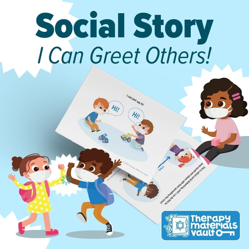 Social Story: I Can Greet Others (Socially Distancing Version) | TMV
