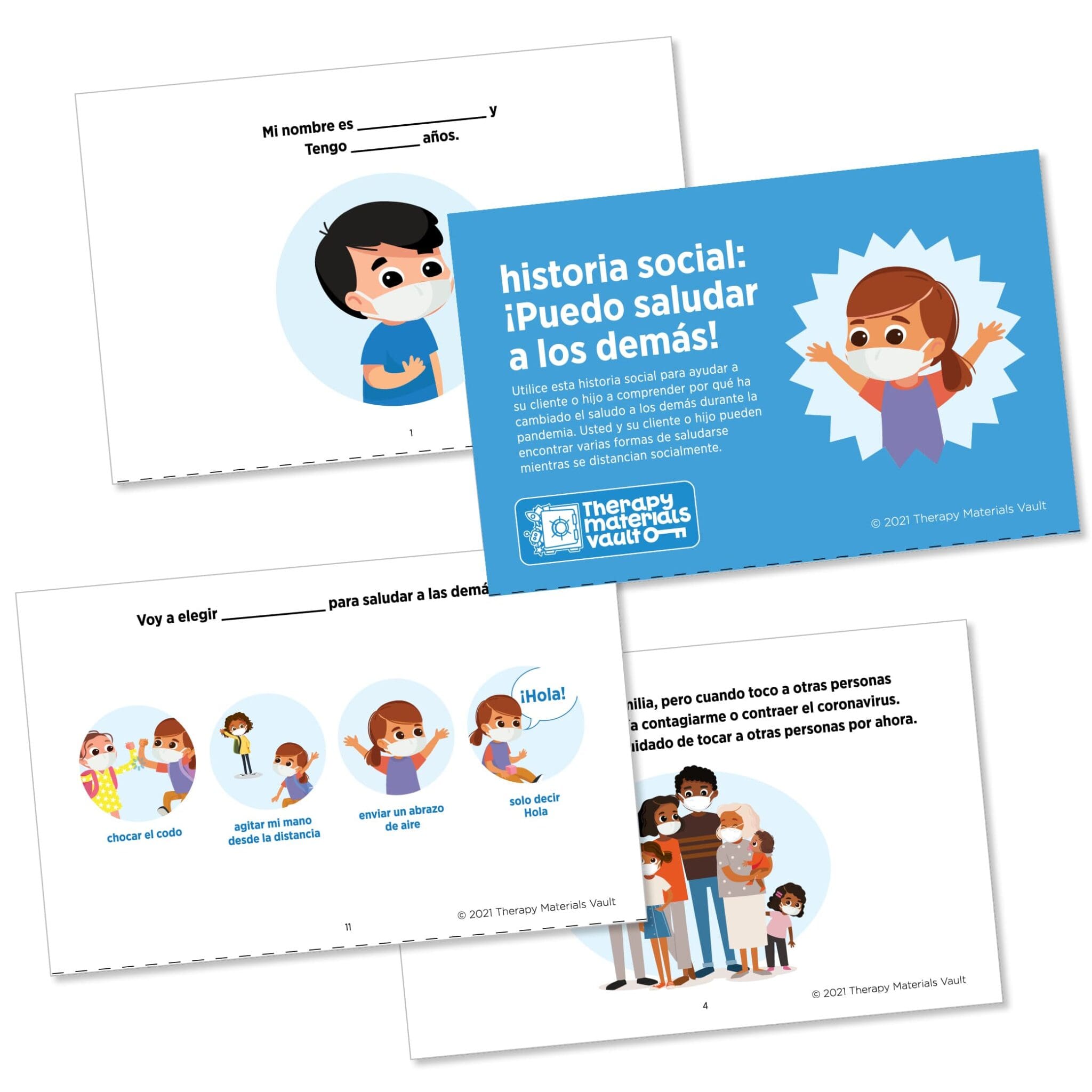historia social: ¡Puedo saludar a los demás! (Social Story: I Can Greet ...