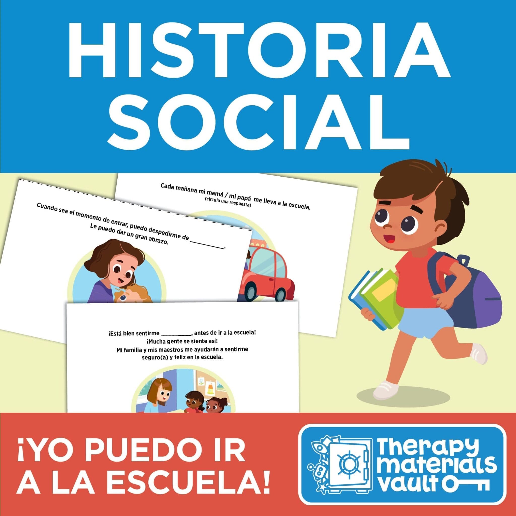 Historia Social: ¡Yo puedo ir a la escuela! (Social Story: I Can Get ...
