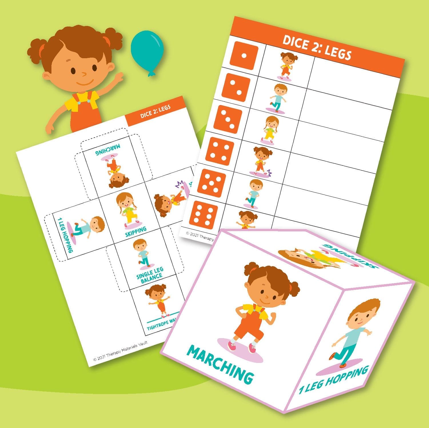 Physical Therapy Activity Dice | TMV