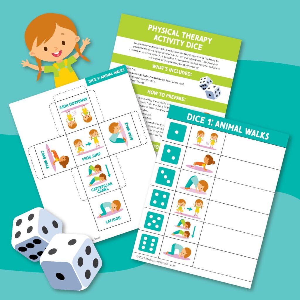 Physical Therapy Activity Dice | TMV