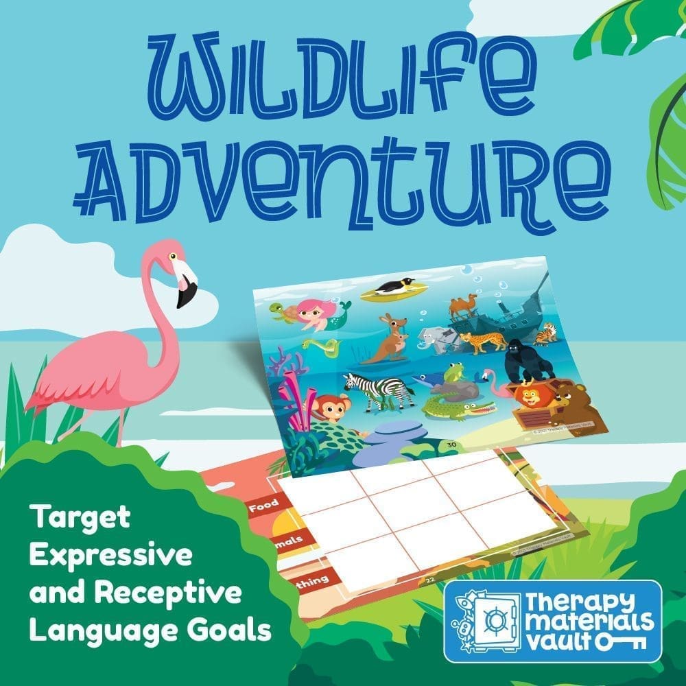 Wildlife Adventure Packet: Target Expressive and Receptive Language ...