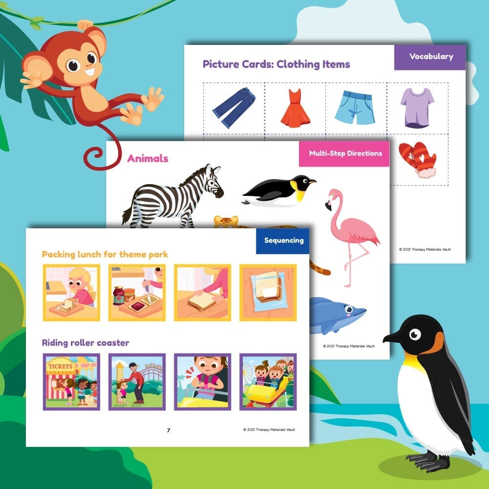 Wildlife Adventure Packet: Target Expressive and Receptive Language ...