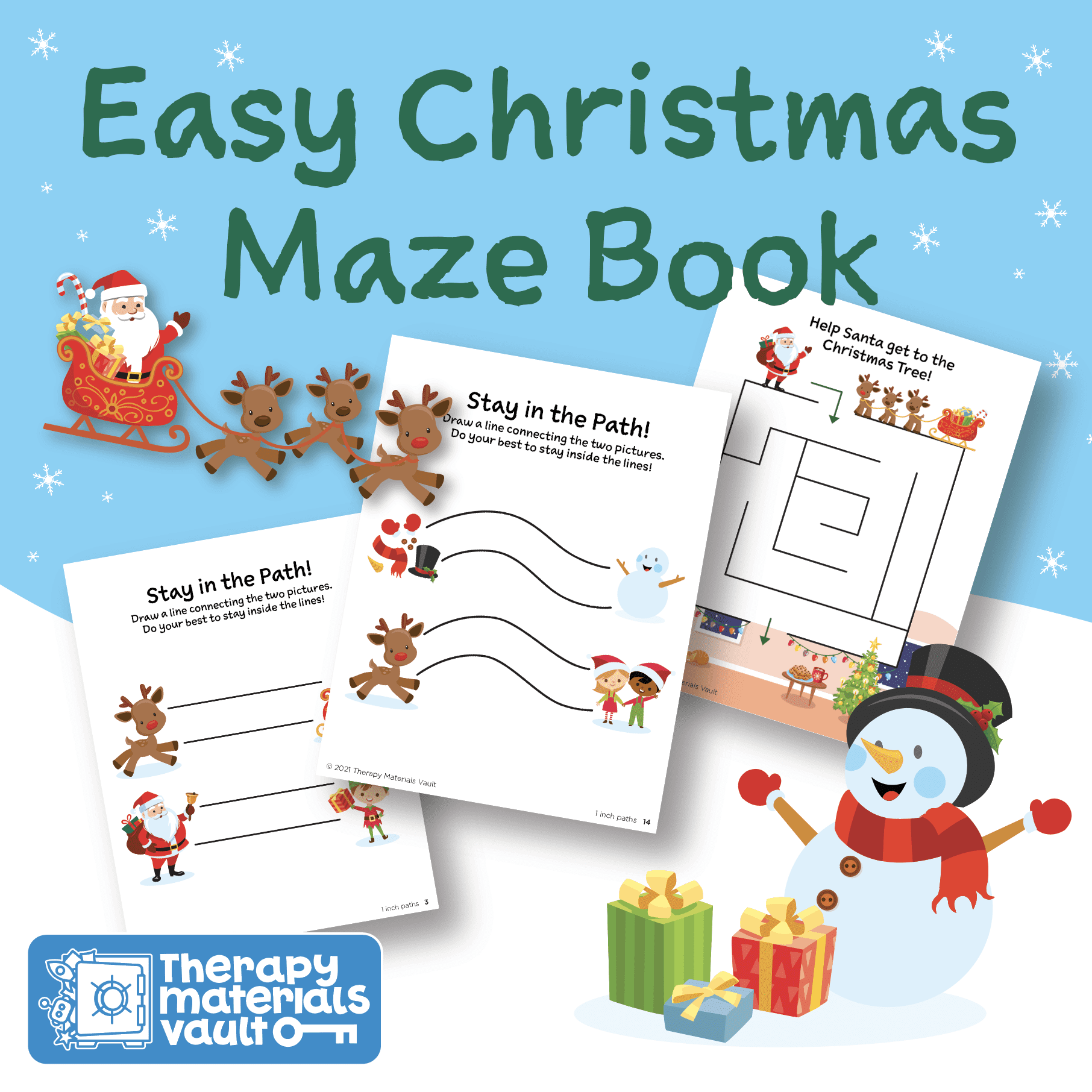 Easy Christmas Maze Book | TMV