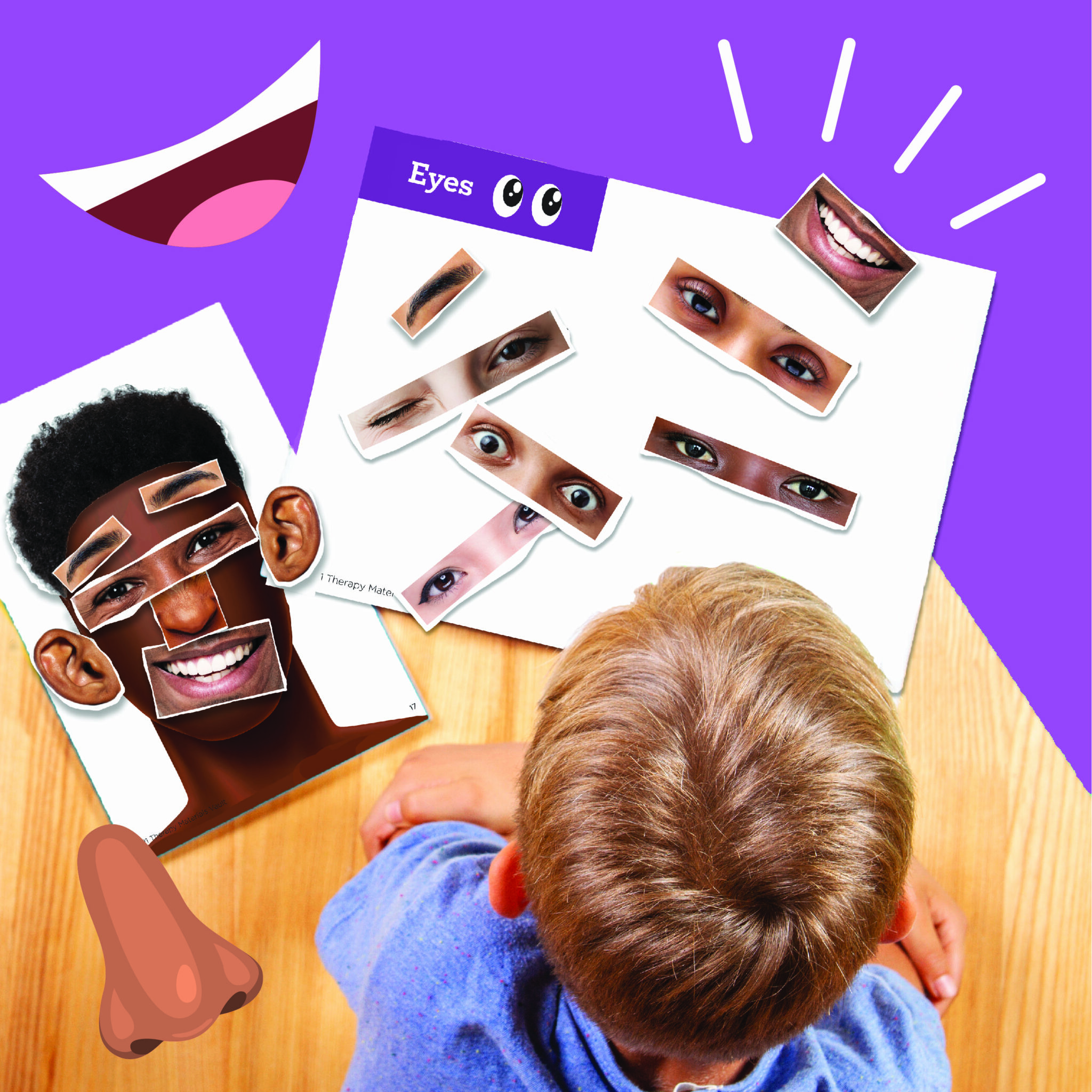 Facial Features Activity Pack (Real Photos) | TMV