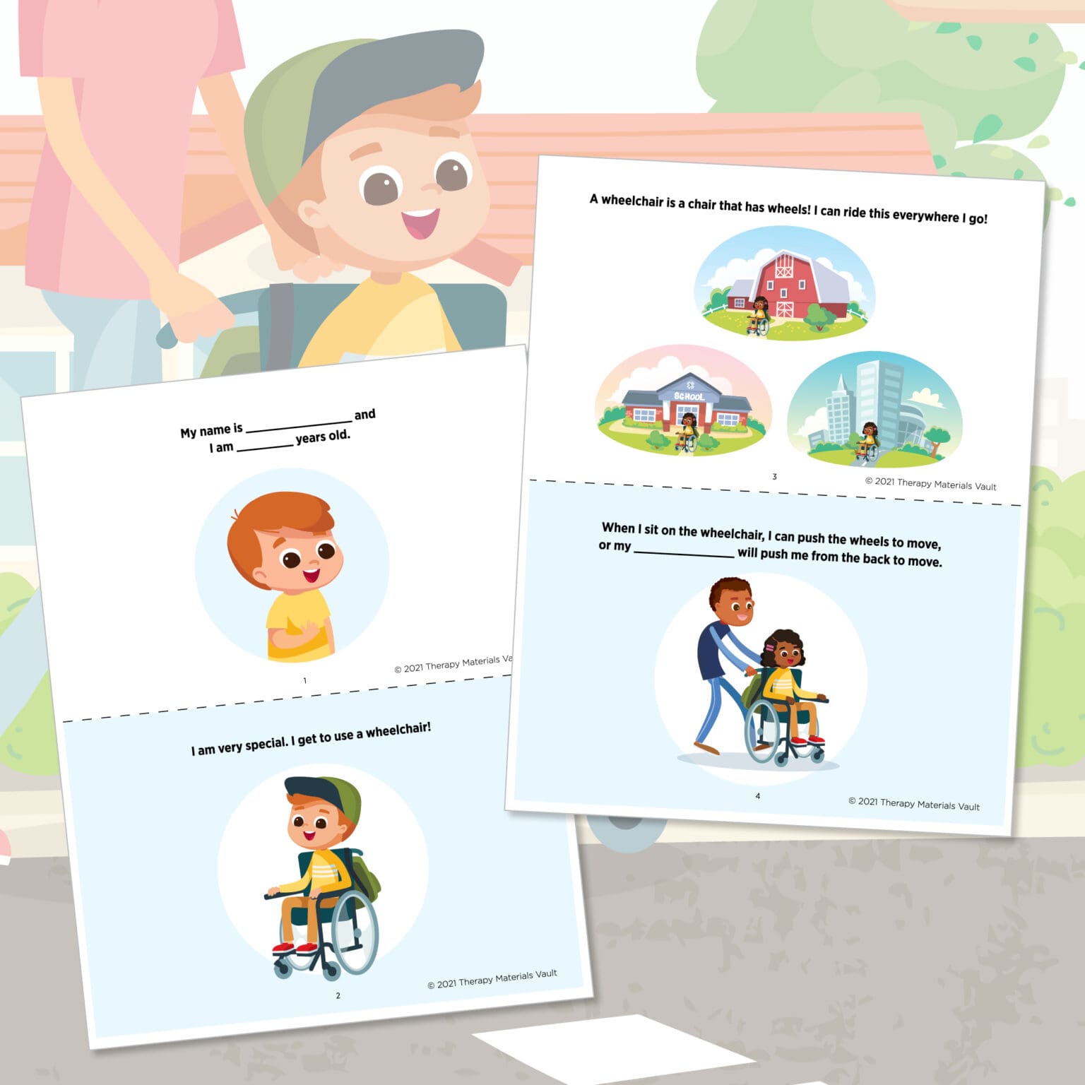 Social Story: I Can Ride in a Wheelchair! | TMV