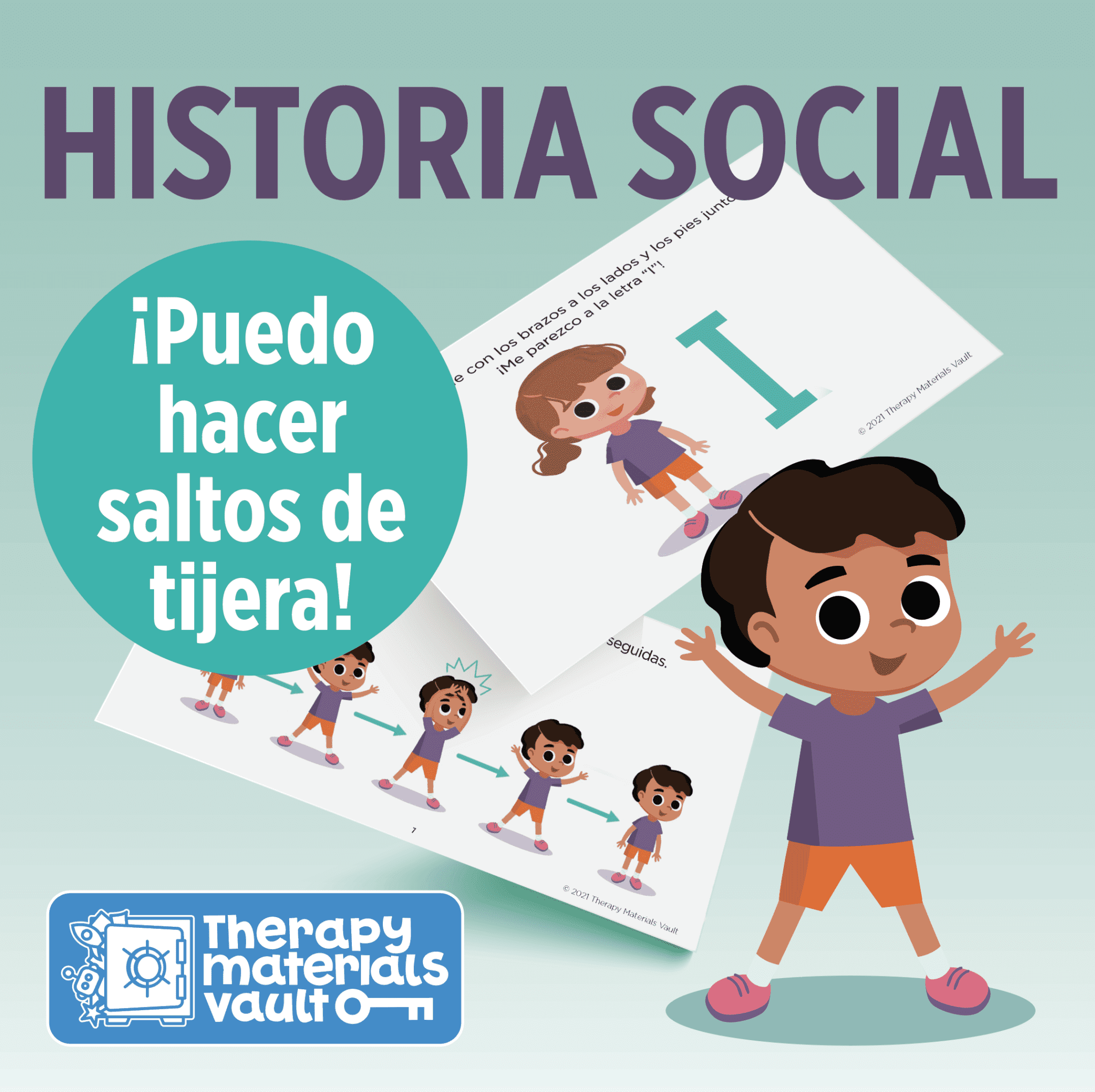 Historia Social: ¡Puedo hacer saltos de tijera! (Social Story: I Can Do ...