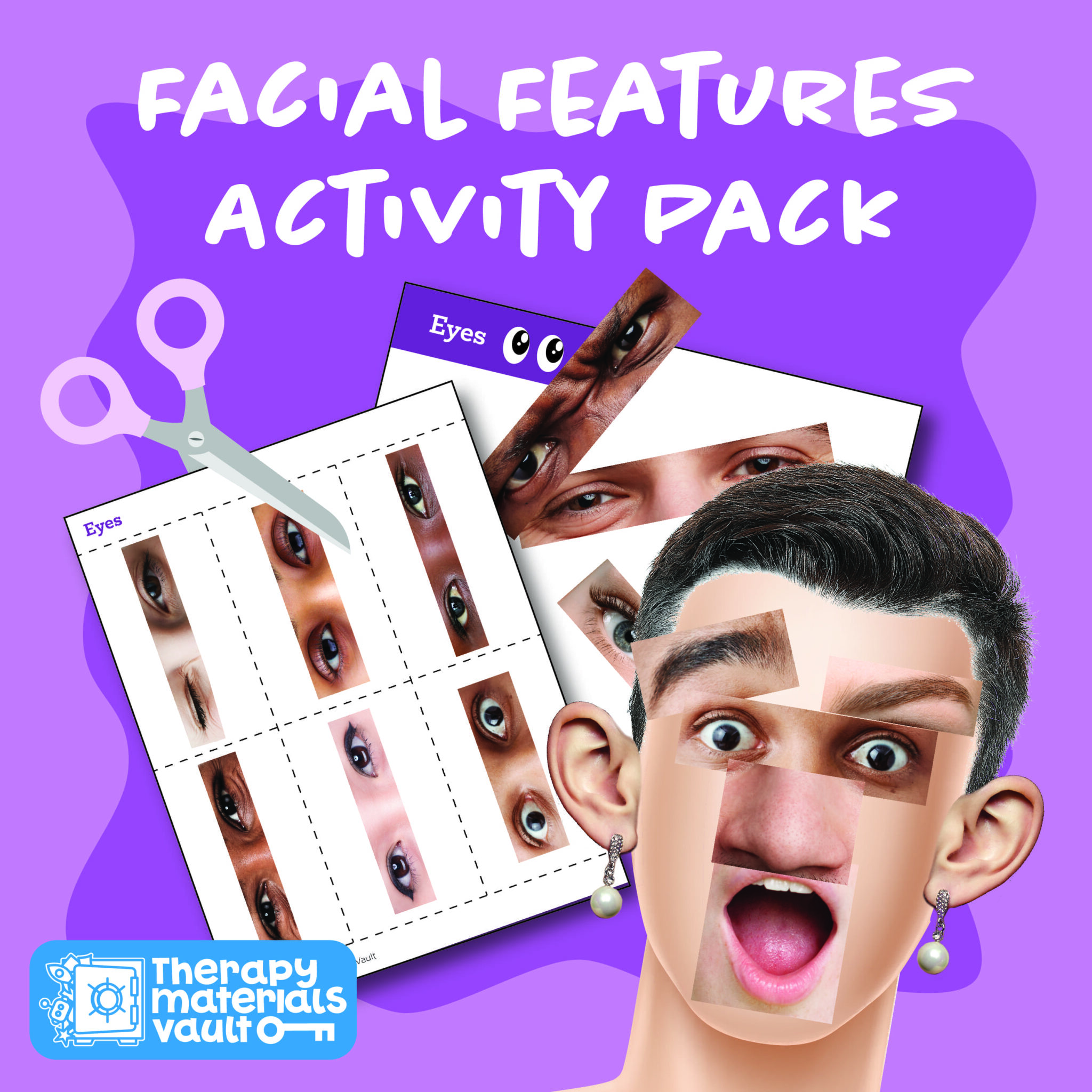 Facial Features Activity Pack (Real Photos) | TMV
