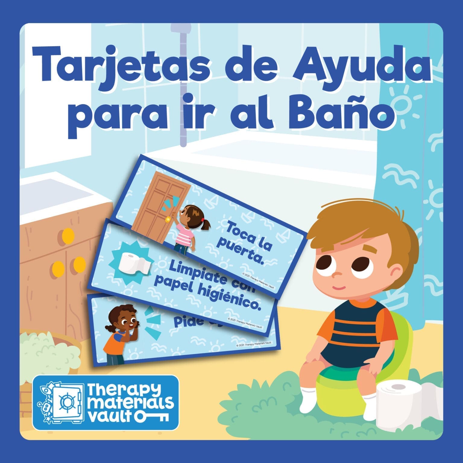 Tarjetas de Ayuda para ir al Baño (Potty Time Helper Cards) | TMV