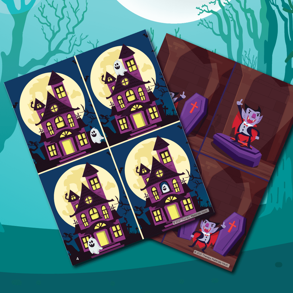 Spooky Preposition Practice Cards: Halloween Edition | TMV