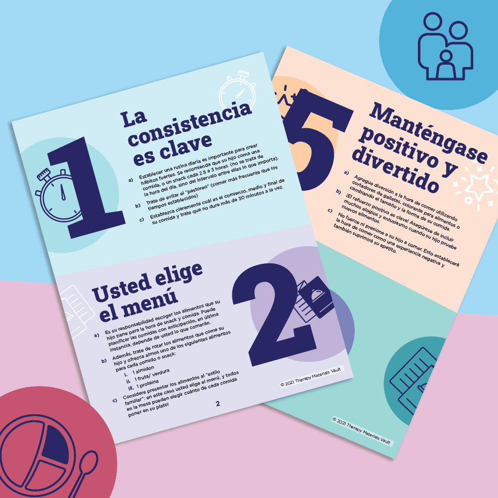 Consejos para mejorar la hora de comida: Folleto para padres (Tips to ...