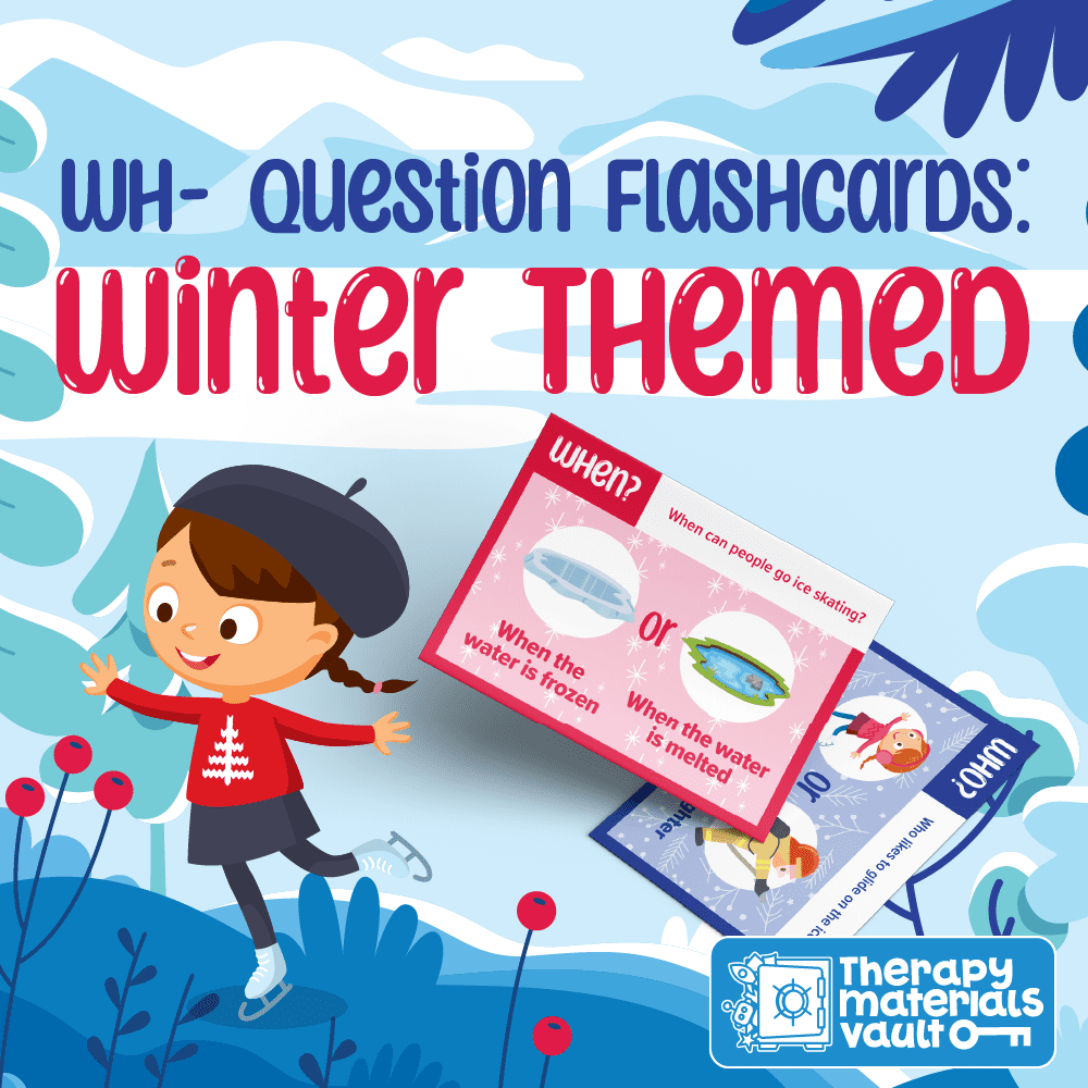 Wh-Question Flashcards: Winter Themed | TMV