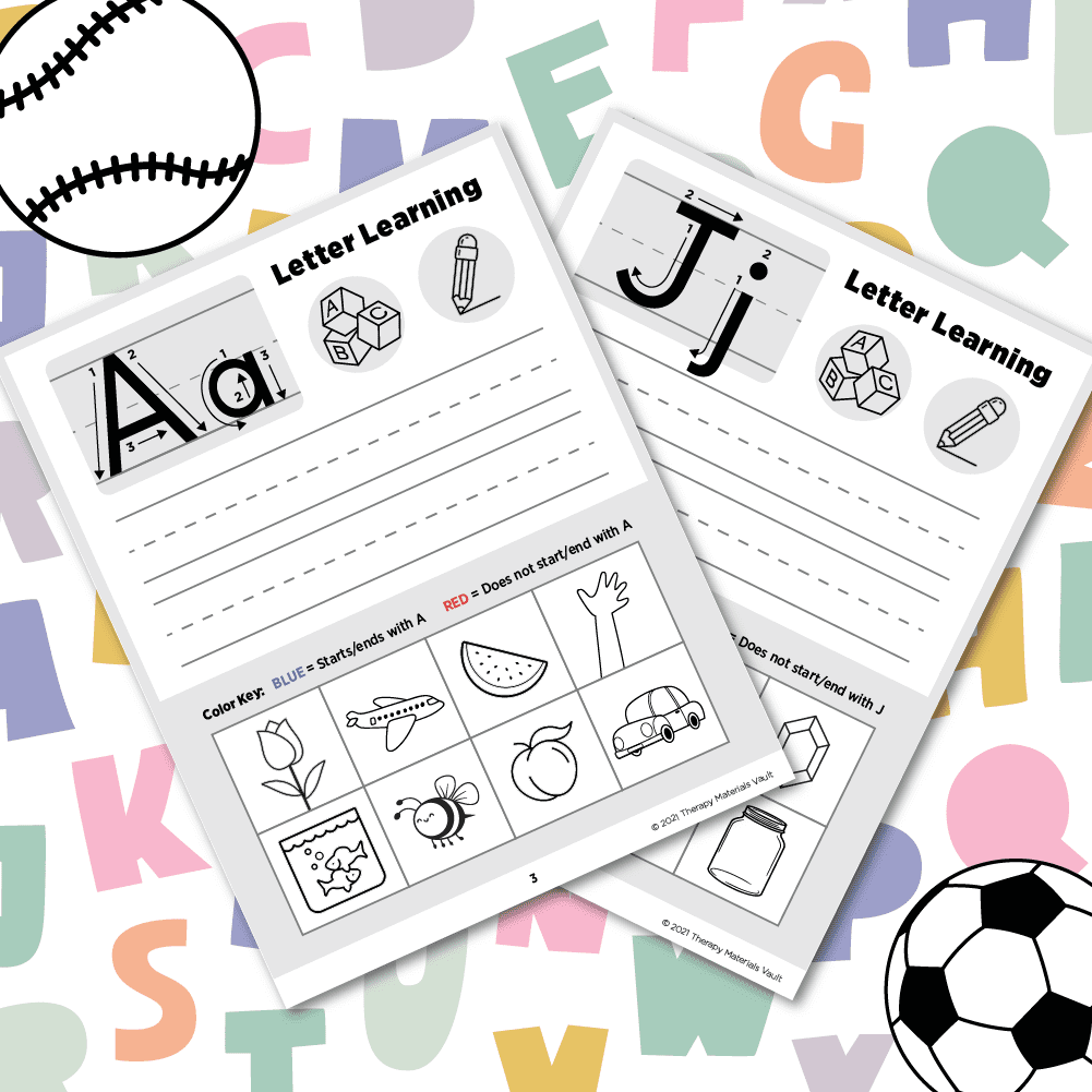 Letter Learning Handout: A-Z | TMV
