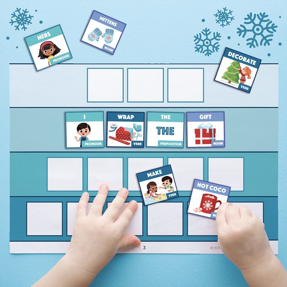 Winter Verb Sentence Strips | TMV