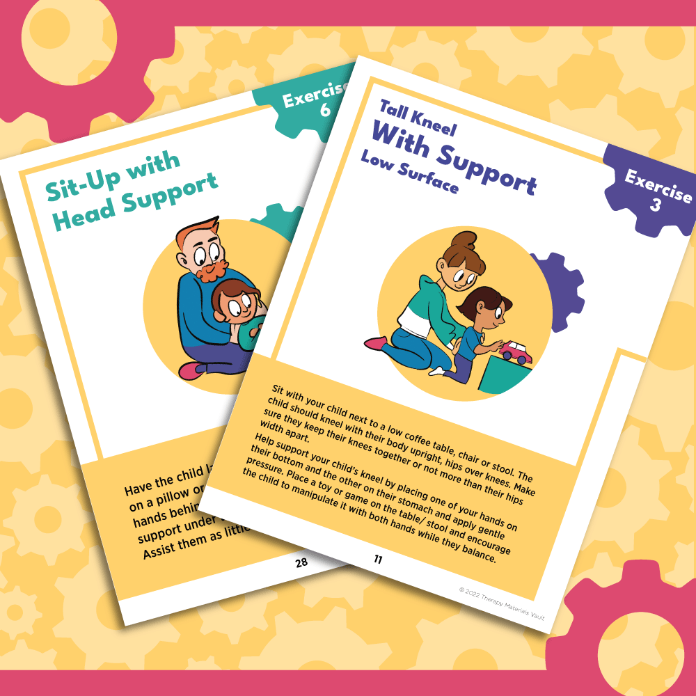 Physical Therapy Gross Motor Exercises Handout Volume 2 (Sitting) | TMV