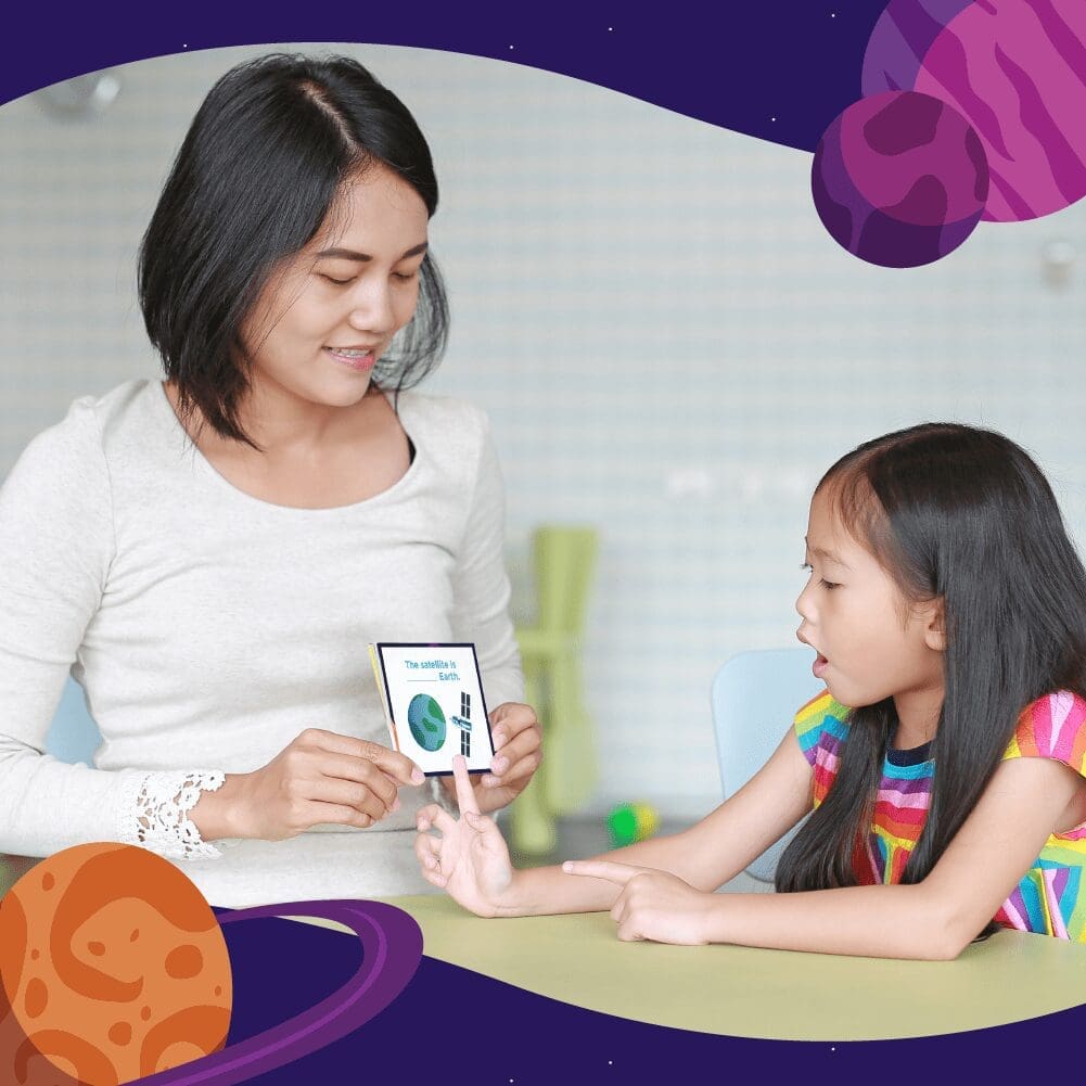 Space Communications Themed Preposition Cards | TMV