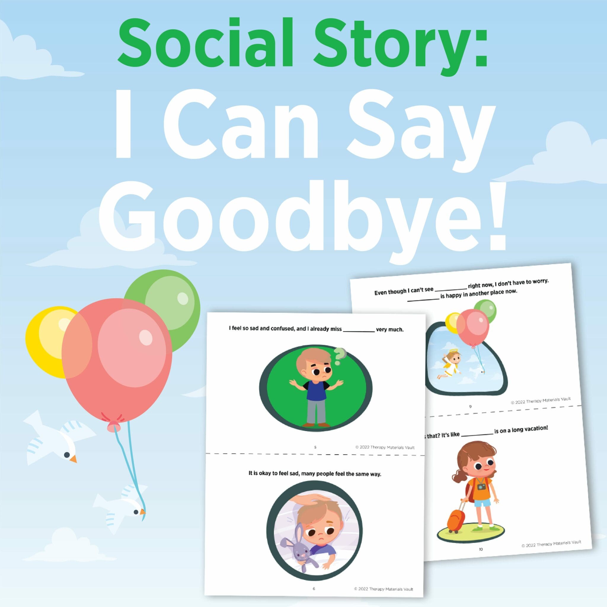 Social Story: I Can Say Goodbye! (Family/ Friend Loss) | TMV